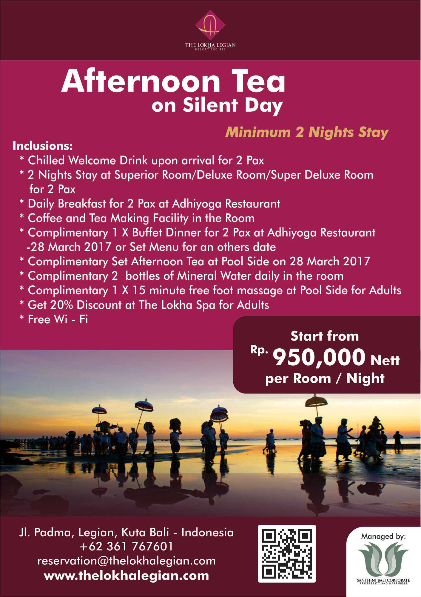 Nyepi Packages – The Lokha Legian Resort and Spa