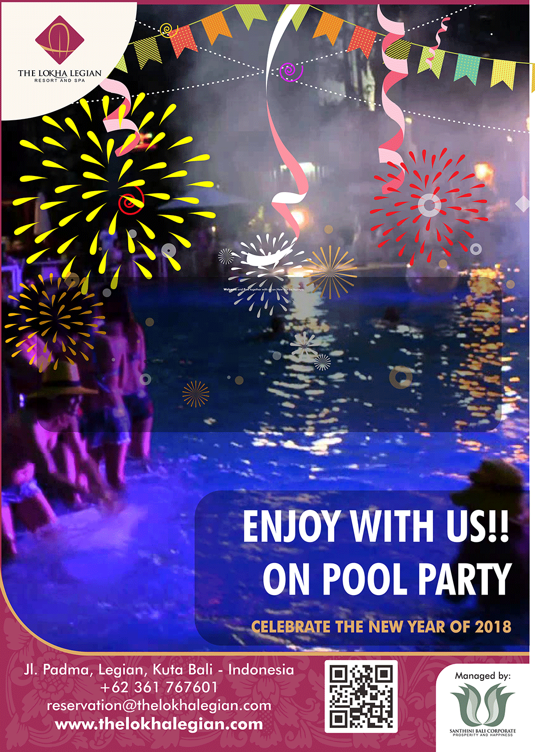 New Year Eve Pool Party – The Lokha Legian Resort and Spa